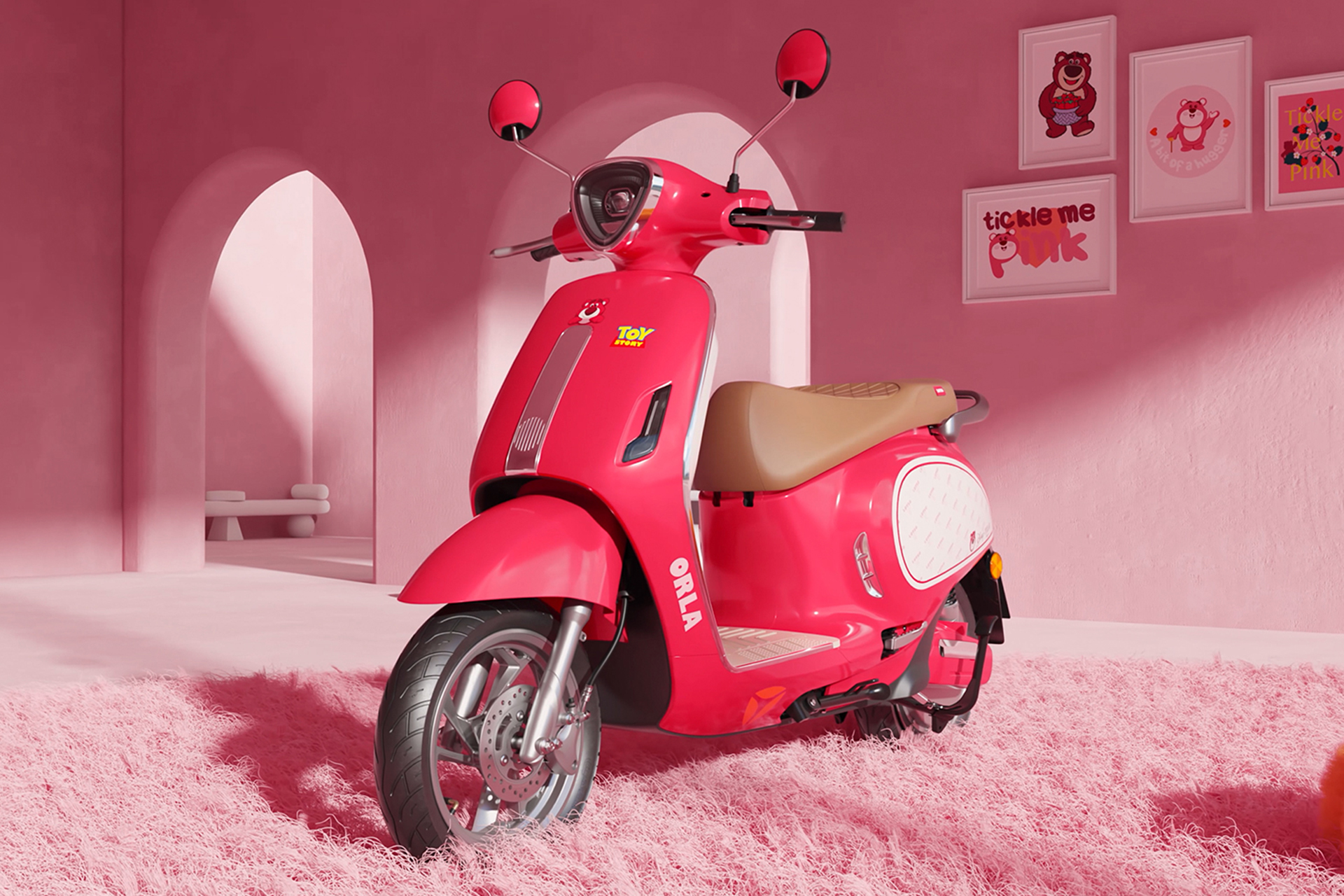 Xe điện Yadea Orla Gấu Dâu Disney Lotso cho phái đẹp giá 21 triệu đồng